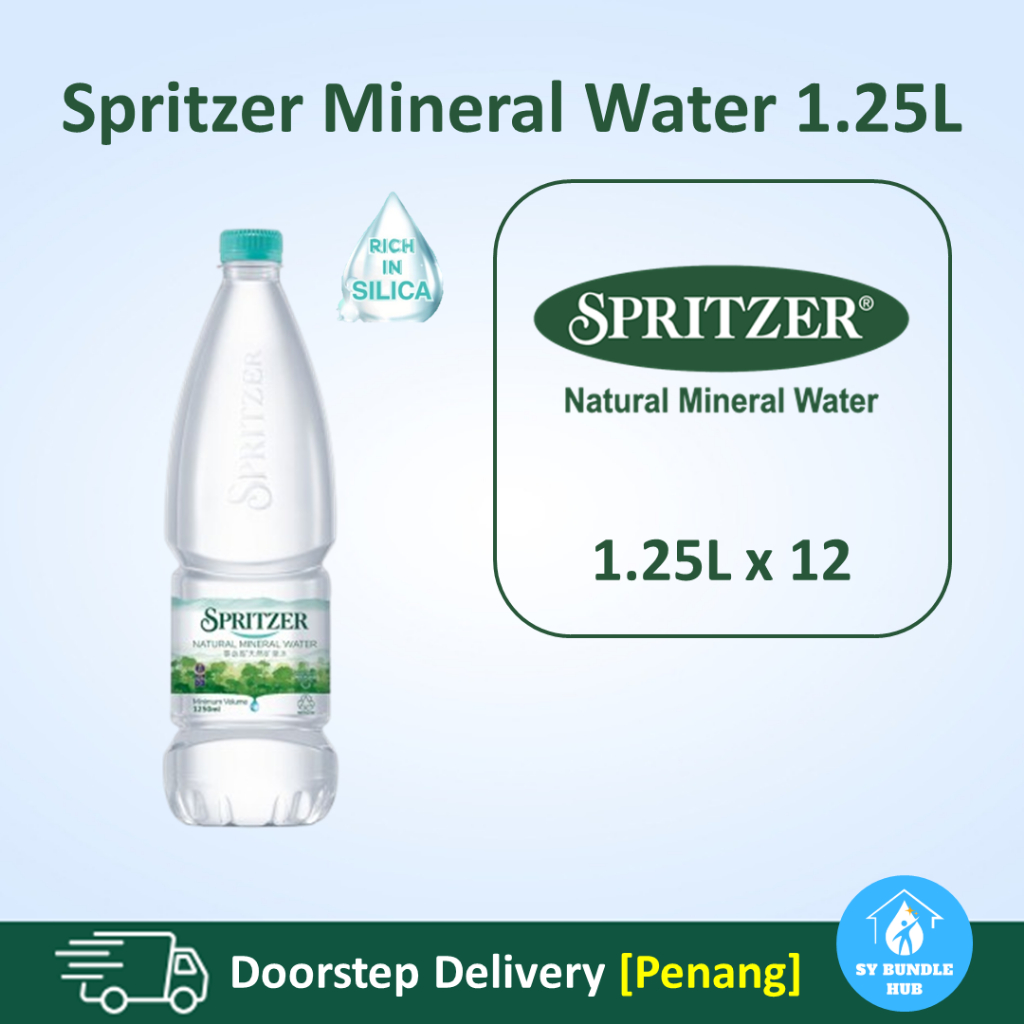 Spritzer Natural Mineral Water 1.25L / 1250ML (3-4 Ctn/Kotak) 事必胜矿泉水 | Shopee Malaysia