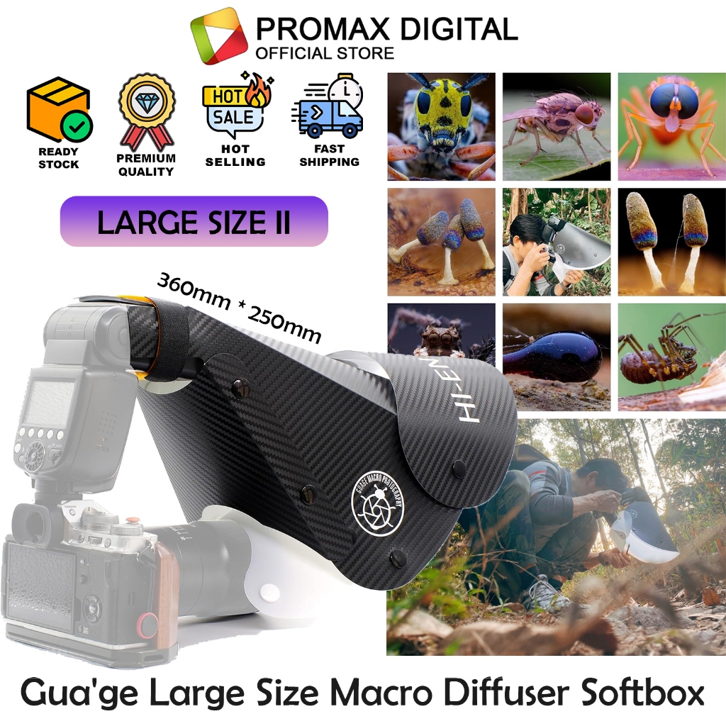 Gua'ge Large Size Macro Diffuser Softbox Foldable Design for Insects ...
