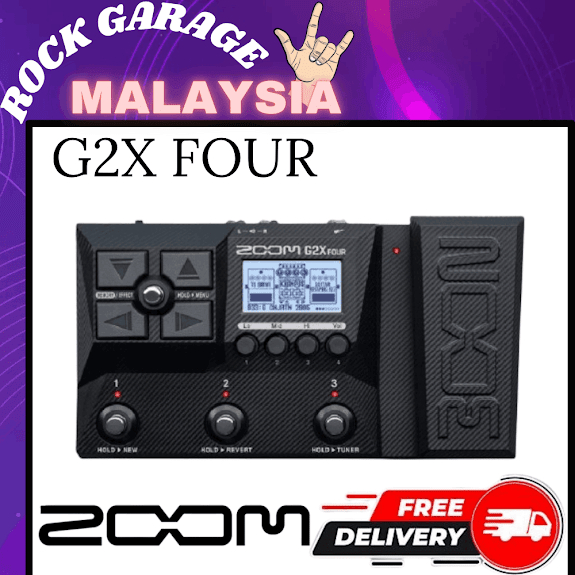 Zoom G2X Four Multi-Effects Processor With Expression Pedal (G2XFour ...