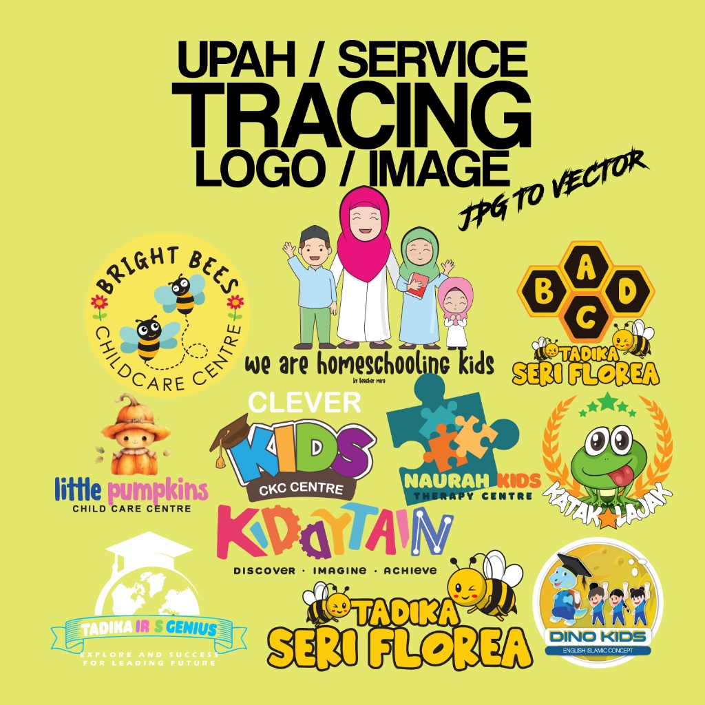 SERVICE UPAH Tracing Logo Image Vector | Shopee Malaysia