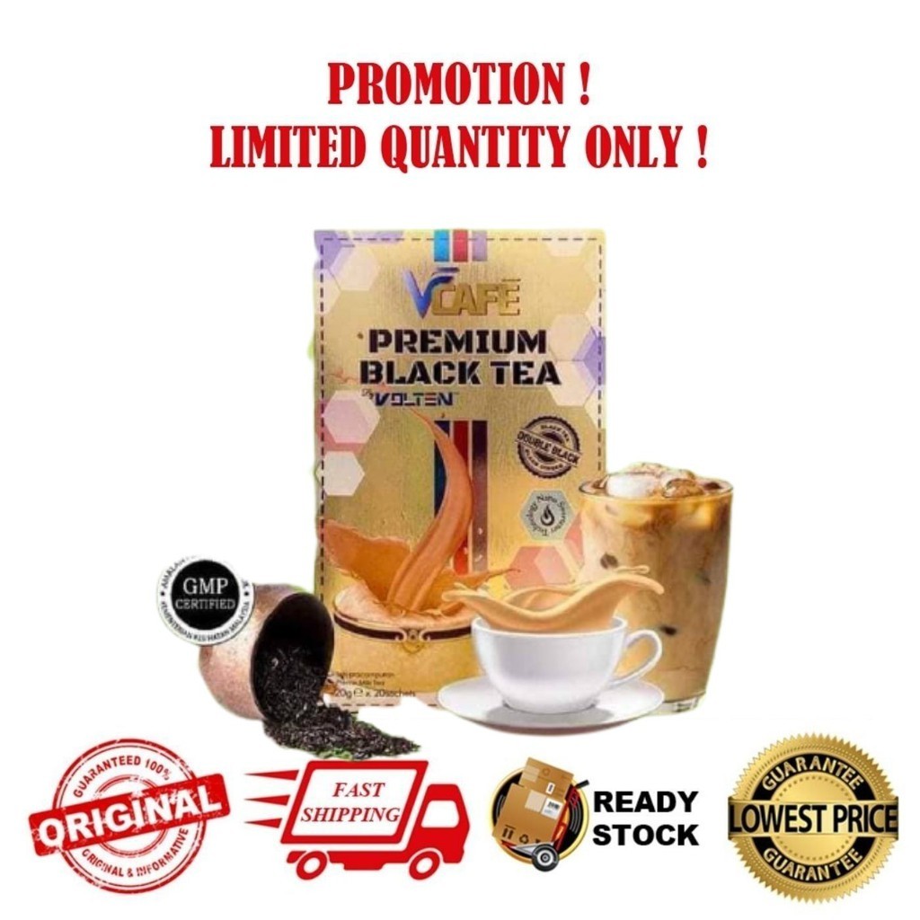 V CAFE BRAZILIAN ARABICA COFEE💯%ORIGINAL & Black Tea (1BOX 20 SACHET ...