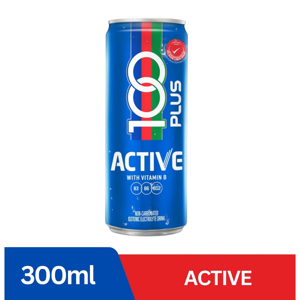 F&N 100 Plus Active With Vitamin B Original Isotonic Drink Tin Pack 300ml | Shopee Malaysia