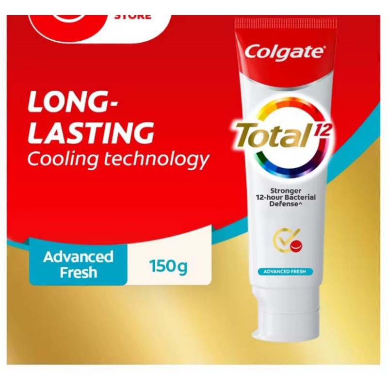 Colgate Total Advanced Fresh Antibacterial Toothpaste 150g | Shopee ...