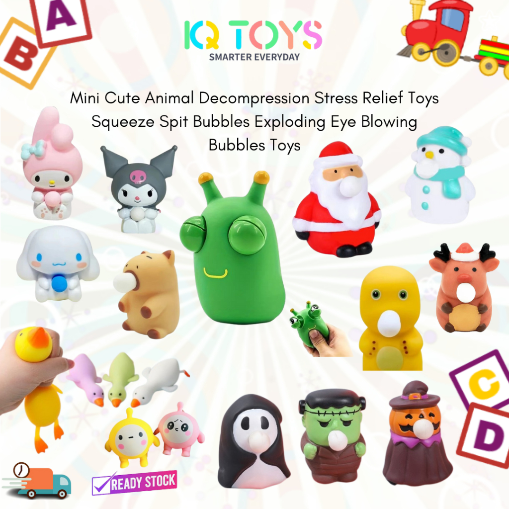 [IQ TOYS] Mini Cute Animal Decompression Stress Relief Toys Squeeze ...