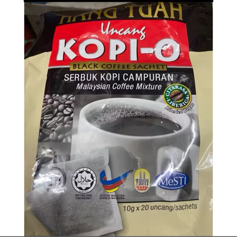 HANG TUAH UNCANG KOPI-O SERBUK KOPI CAMPURAN (10G x 20S) | Shopee Malaysia