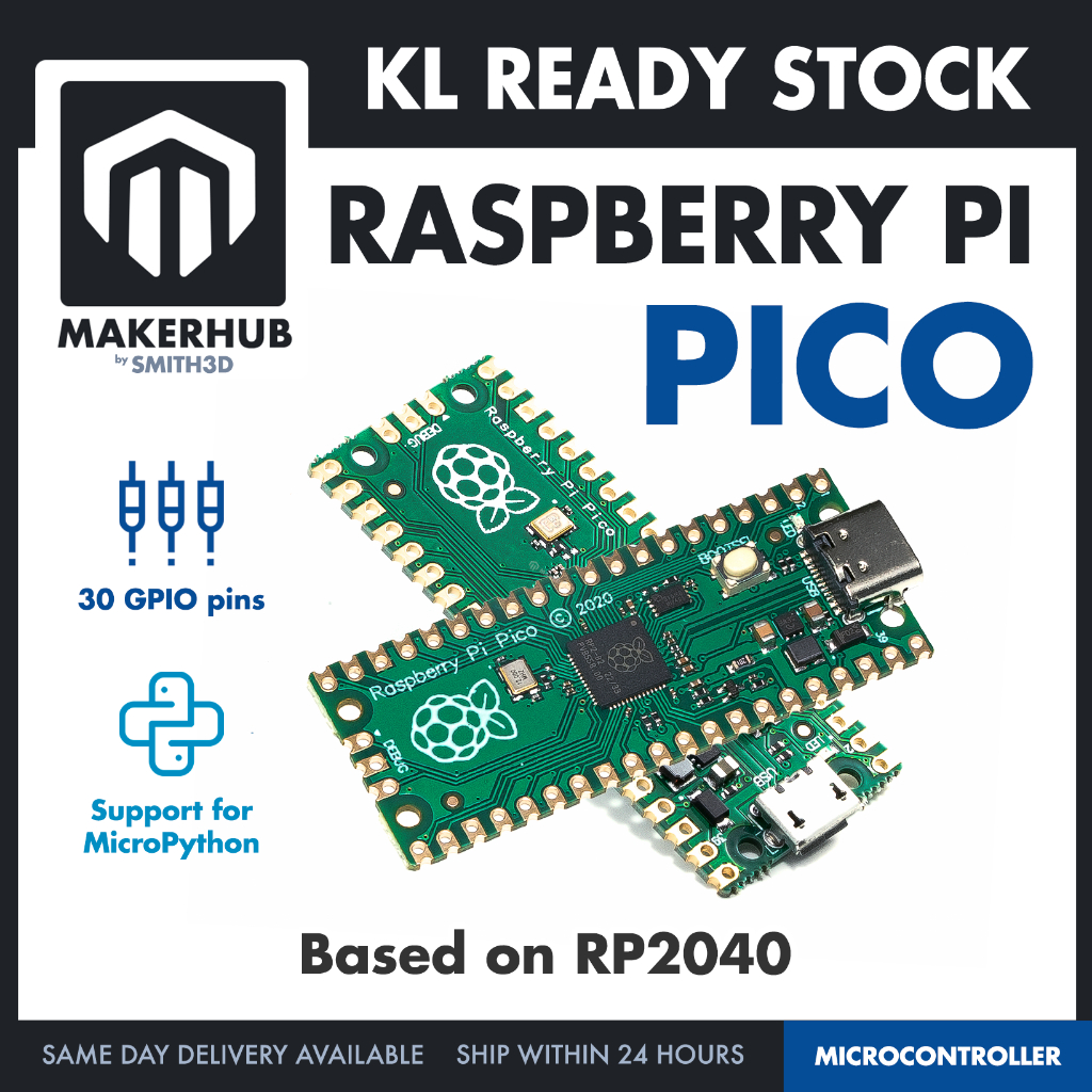Soldered version Type C/MicroUSB Raspberry Pi Pico RP2040 Low-Power ...