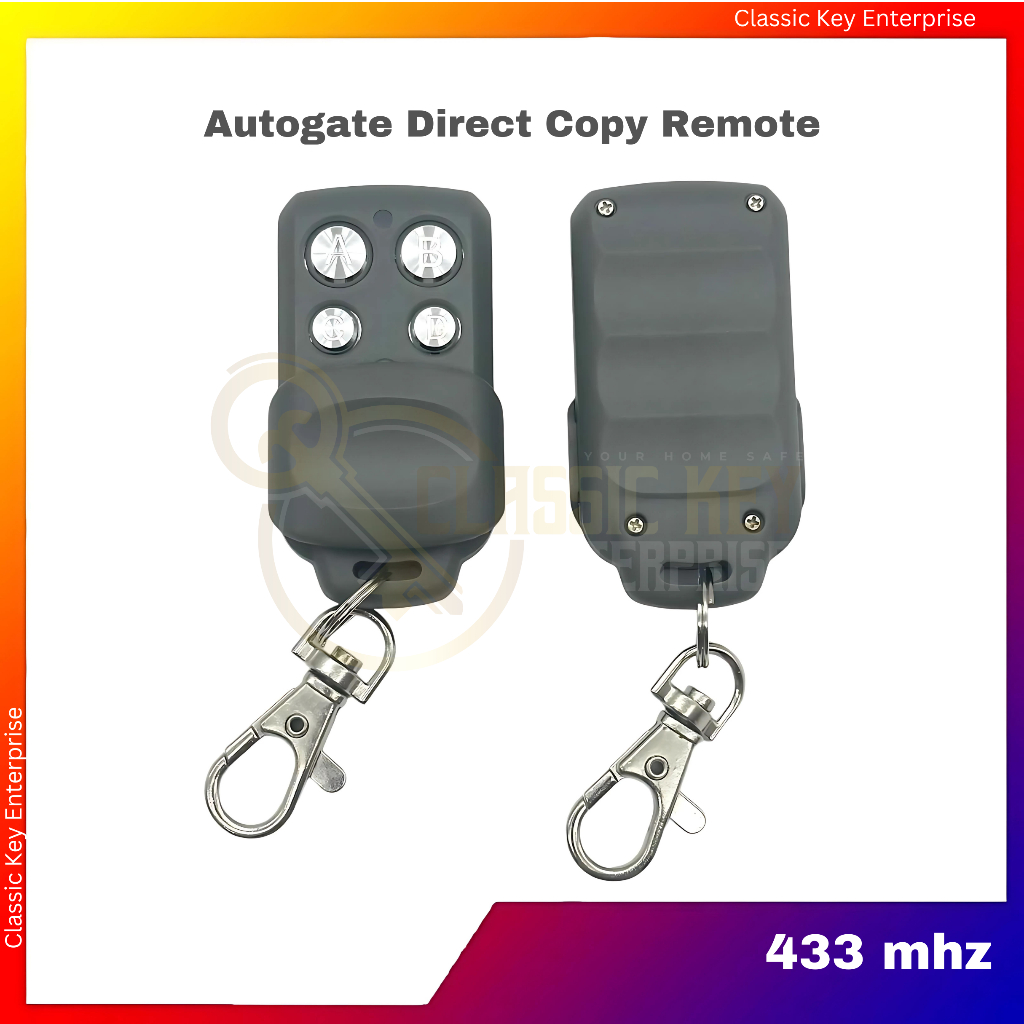 Auto Gate Remote Control Duplicator Copier (Frequency 433Mhz) | Shopee ...