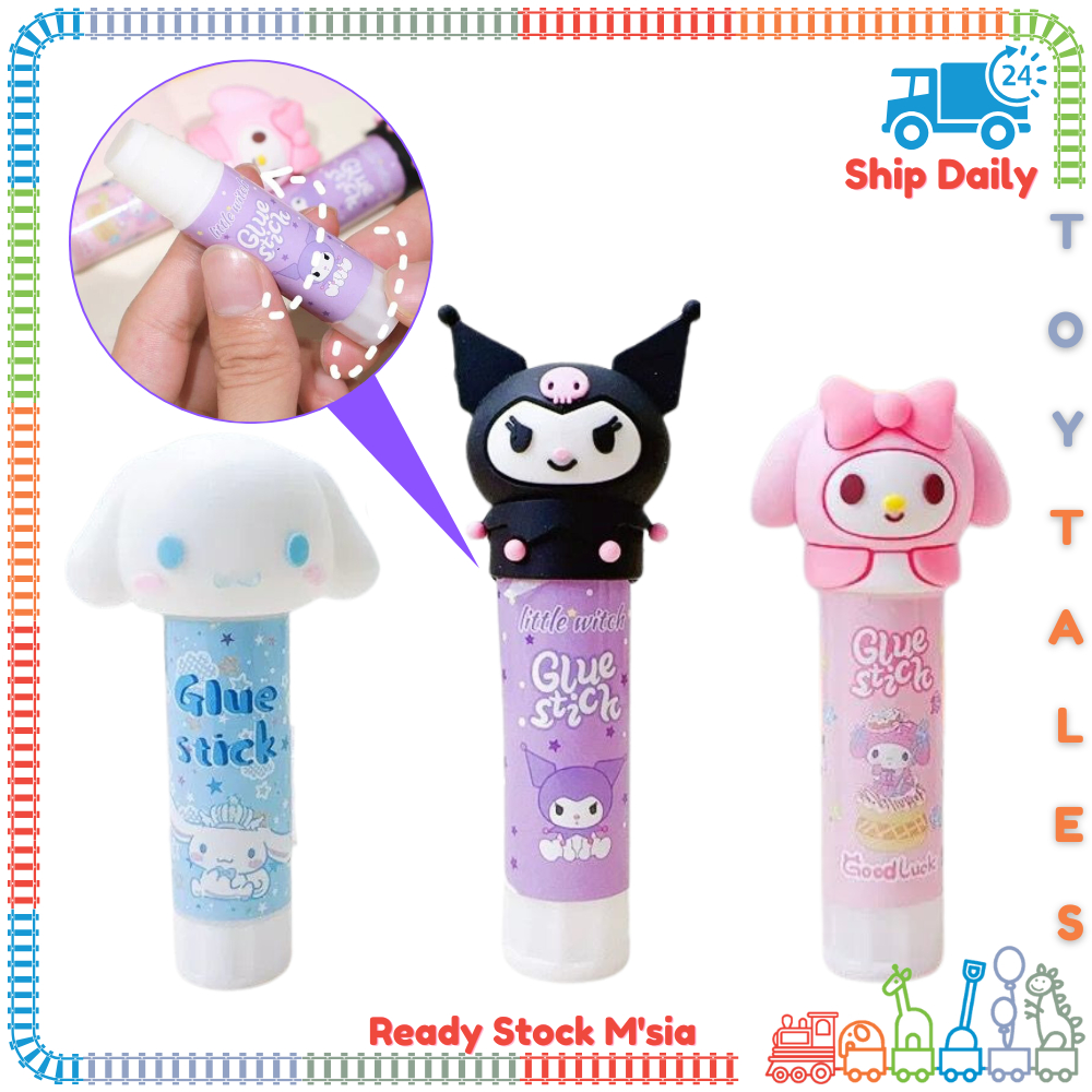 SANRIO SCHOOL SUPPLIES Stationery [ GLUE STICK ] 🍭 Kids Cute Kuromi ...