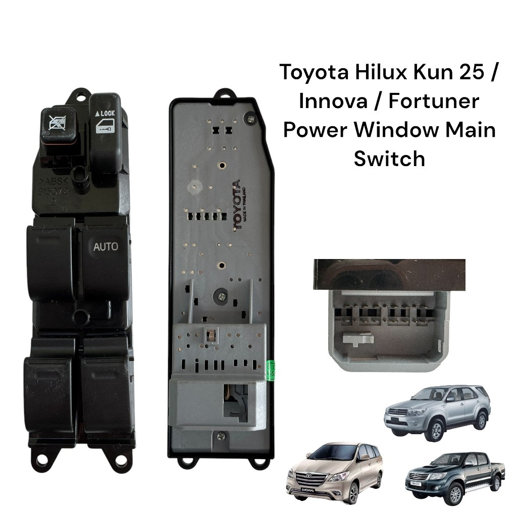 Toyota Hilux Kun 25 / Innova 2005 / Fortuner 2010 Power WIndow Main ...