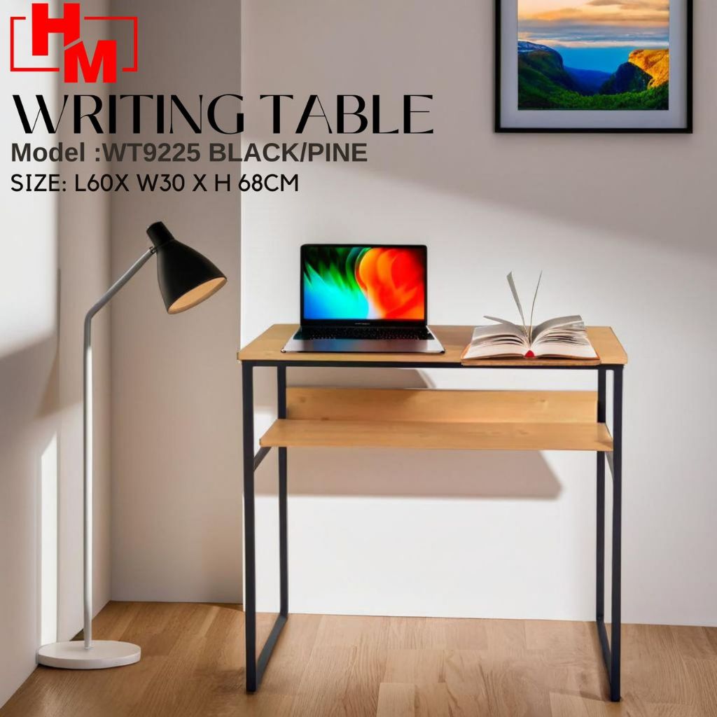 HM Home 60cm Computer Desk Student Study Table Simple Modern Office Writing Living Room ...