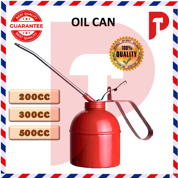 Red Oil Can Oiler Pump Pot 🔥 Ready Stocks 🔥 Metal Tube (200cc, 300cc ...
