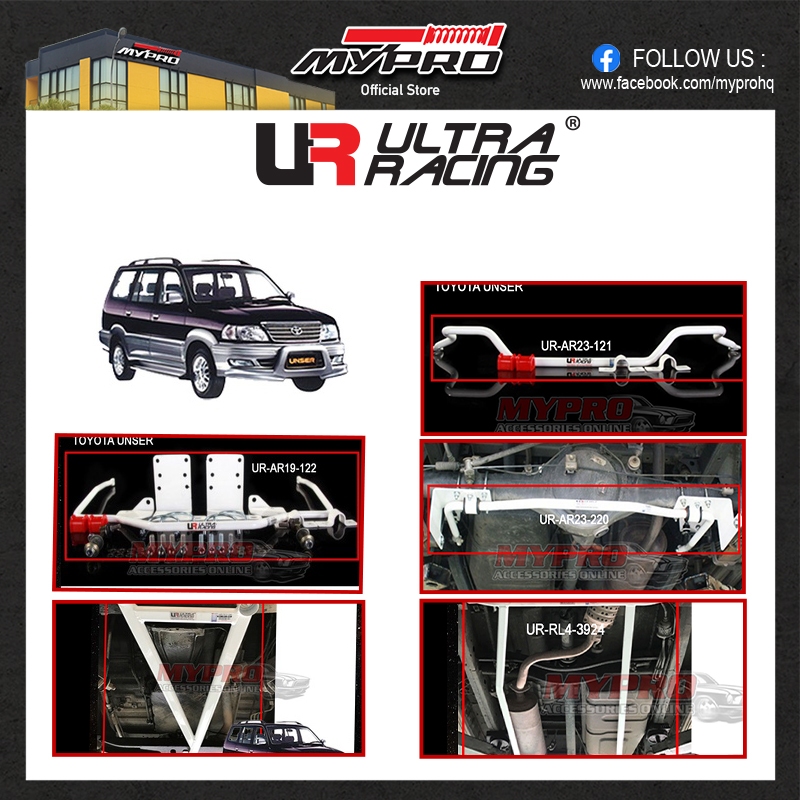 TOYOTA UNSER (KF80) 1.8 '98-'05 (2WD) 100%Original Ultra Racing Bar ...