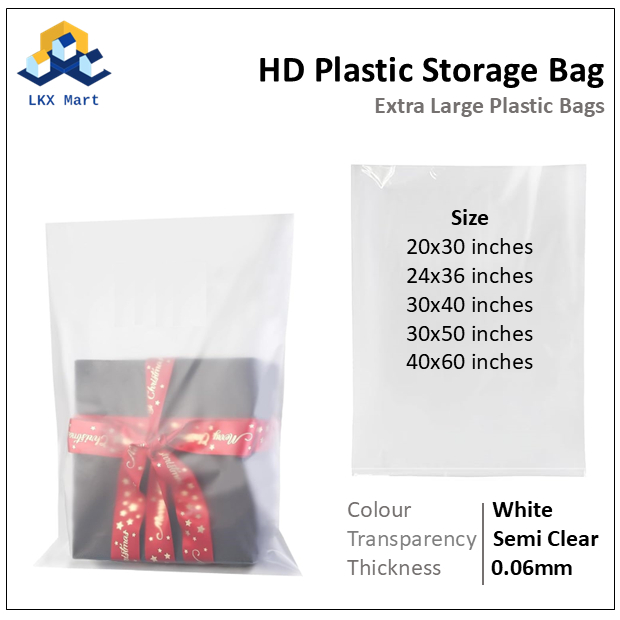 1 Piece Beg Plastic Besar Extra Large Plastic Storage Bags For Moving ...