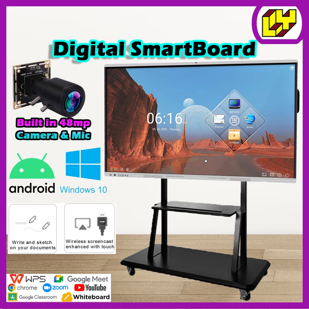 65" Interactive Whiteboard 86" Smart Board 75" Digital Smartboard ...