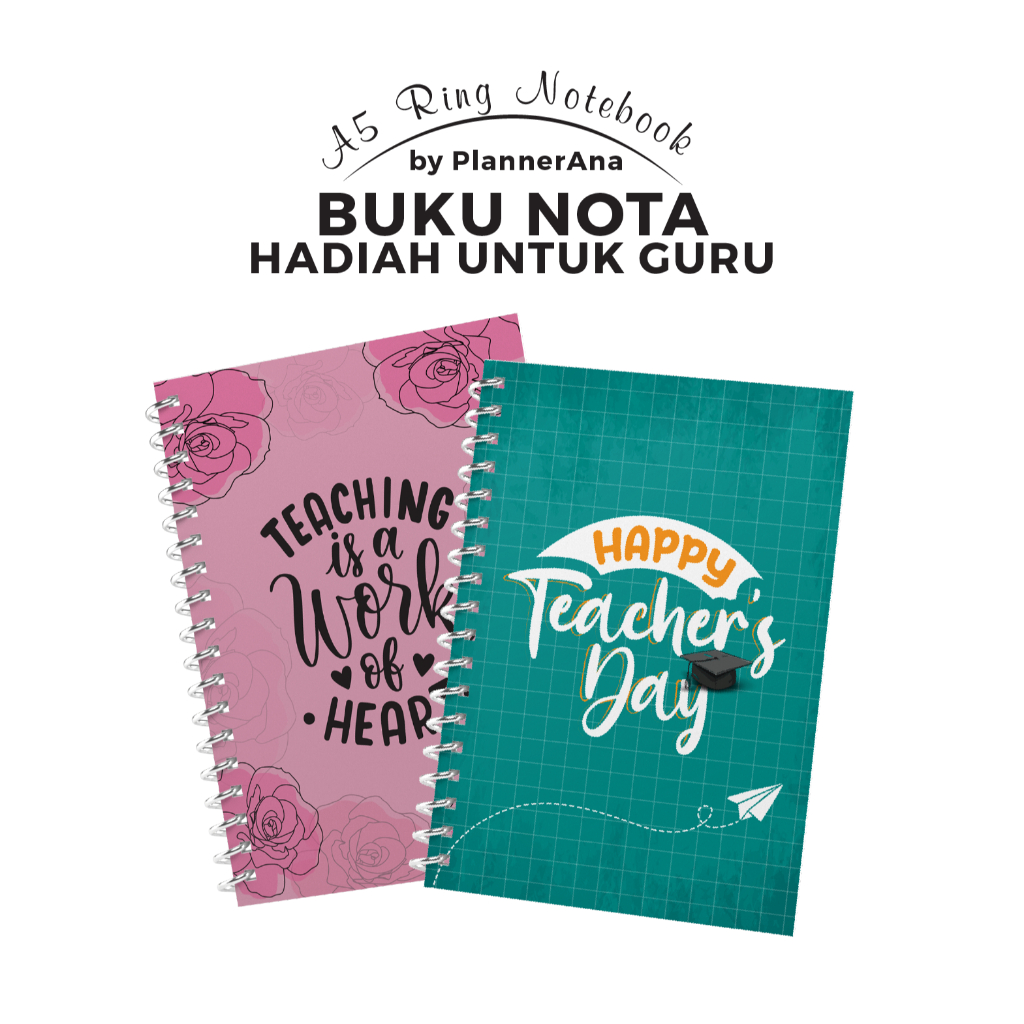 Hadiah Hari Guru Penghargaan Notebook Buku Nota Terima Kasih Cikgu ...