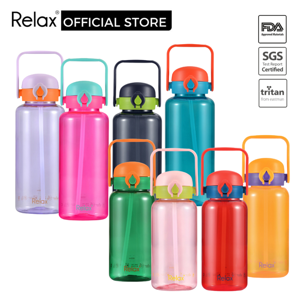 RELAX Tritan Botol Air Mellow Water Bottle BPA Free (800ml/1200ml) | Shopee Malaysia