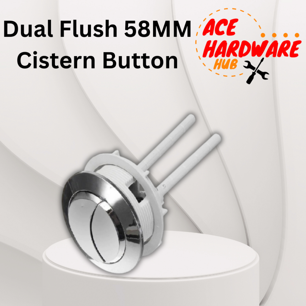 Dual Flush 58mm Toilet Tank Push Button Cistern Flush Button ...