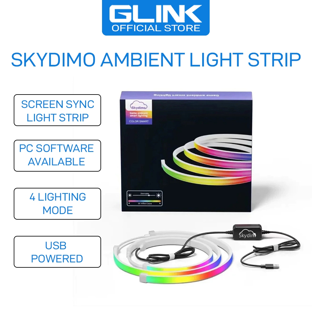 Skydimo Monitor Ambient RGB Light Strip with Software Control, USB ...