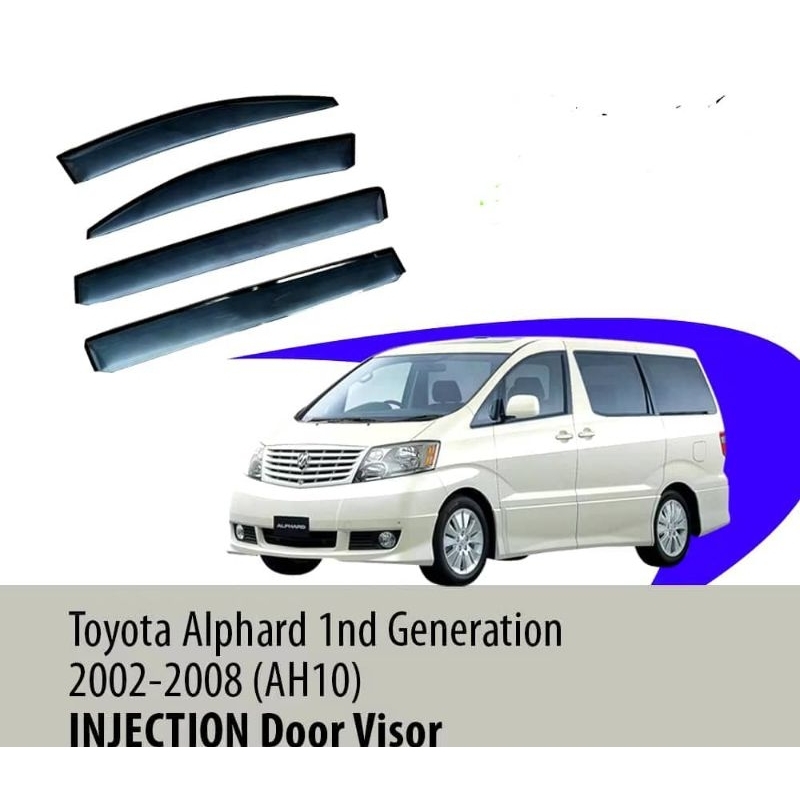 TOYOTA ALPHARD 1ST GEN 2002-2008 5 INCH INJECTION VISOR | Shopee Malaysia
