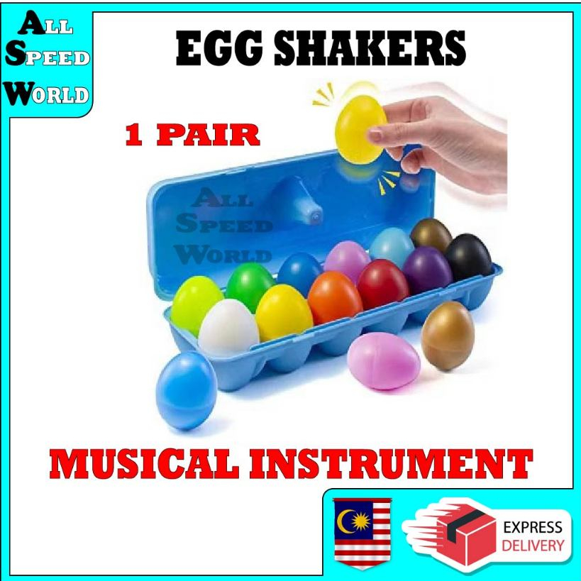 1 PAIR EGG SHAKER MUSICAL INSTRUMENT / ALAT MUZIK / PLASTIK | Shopee ...