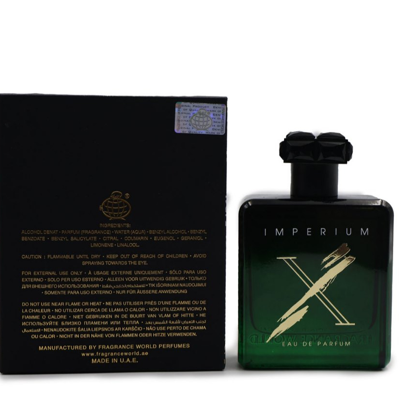 IMPERIUM X 100ML EAU DE PARFUM BY FRAGRANCE WORLD FOR MALE | Shopee ...