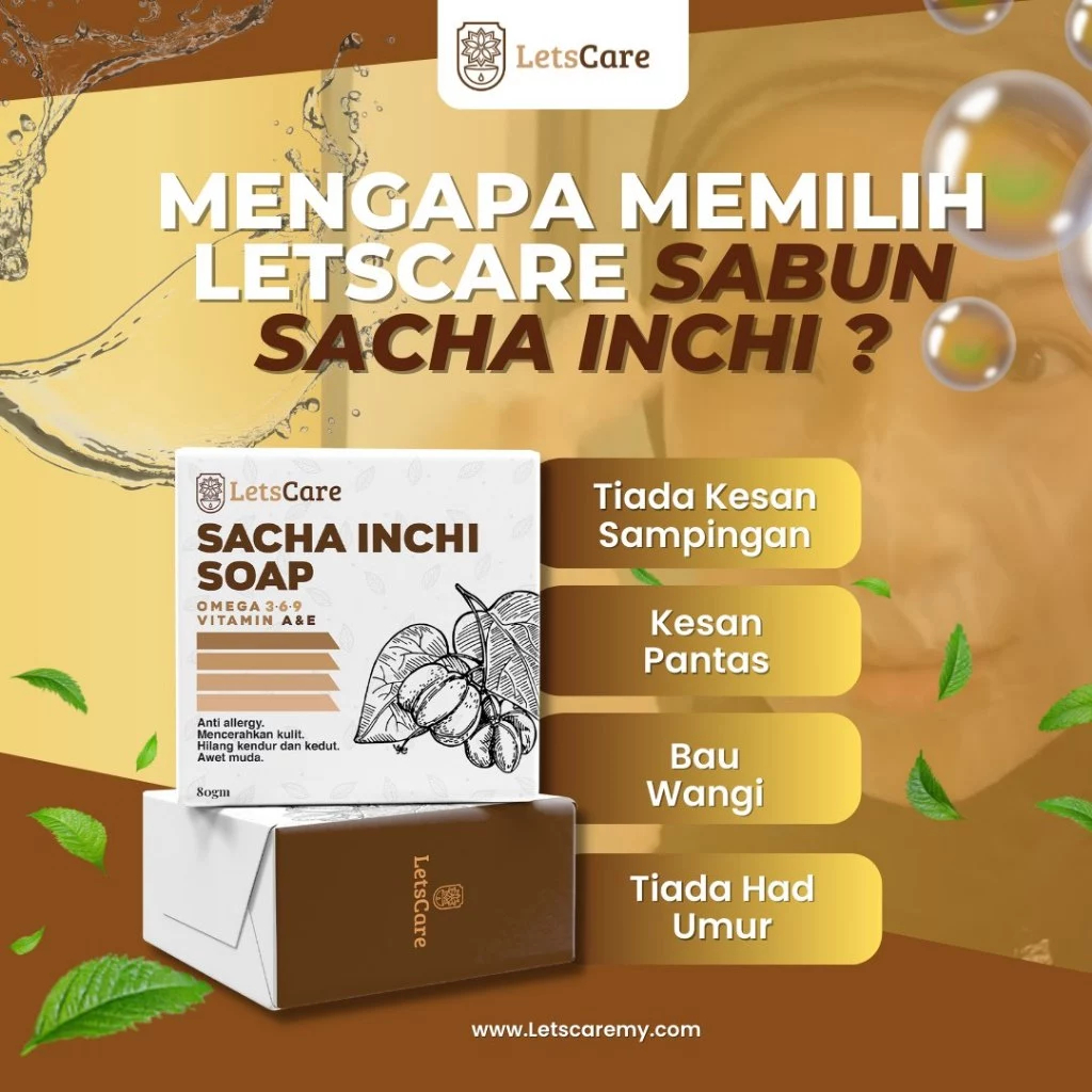 LetsCare Sacha Inchi Soap Sabun Sacha Inchi Sacha Inchi Soap Kulit ...