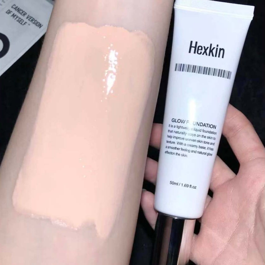 【现货】Hexkin Glow Foundation 50ml 回头霜 粉底液 | Shopee Malaysia