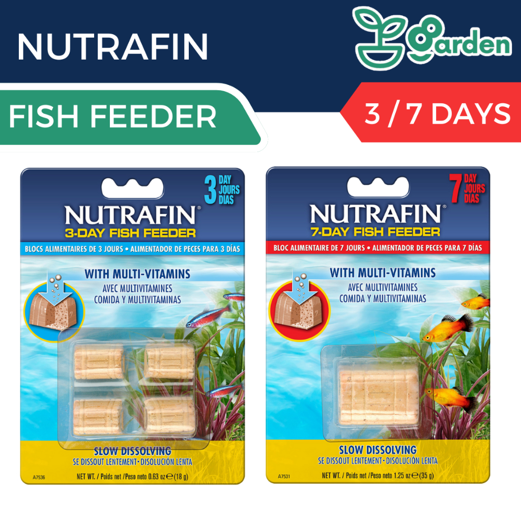Nutrafin 3-days (25g)/ 7-Days (35g) Treasure Chest Fish Feeder Holiday ...