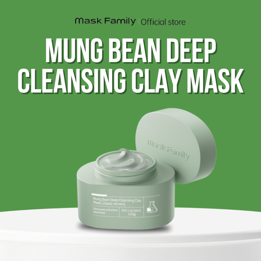 Mask Family Mung Bean Deep Cleansing Clay Mask | Shopee Malaysia