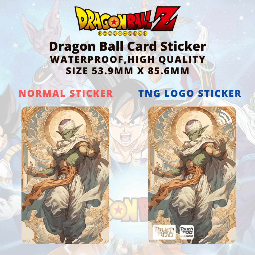 Dragon Ball Sticker- Card Sticker/Touch n Go Card Sticker Cover ...