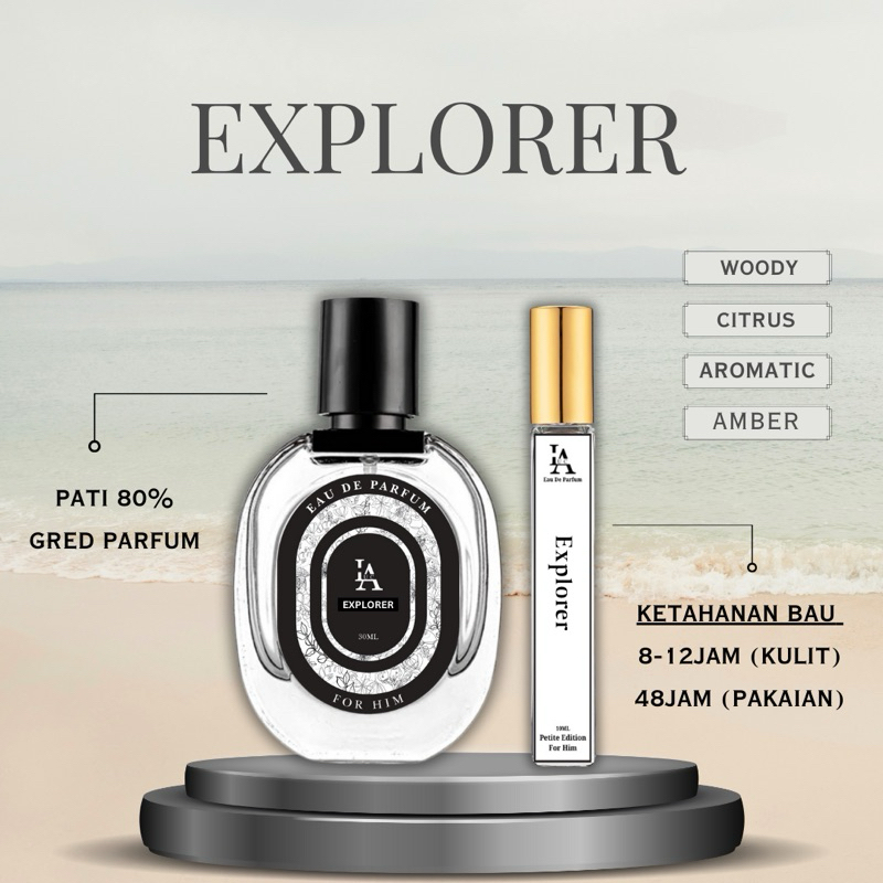 EXPLORER FOR MEN BY LUCA PERFUME EDP PATI 80% BAU TAHAN LAMA | Shopee ...
