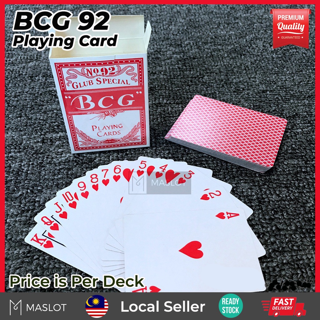 BCG 92 Casino Poker Magic Playing Card 52 + 2 Joker Deck | Shopee Malaysia