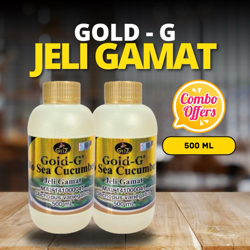2 BOTTLES JELLY GAMAT GOLD G | GOLD G BIO SEA CUCUMBER | GAMAT EMAS ...