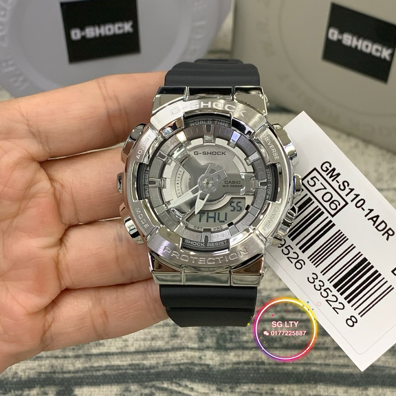 100% ORIGINAL CASIO G-SHOCK GM-S110-1A Unisex/ladies metal-clad in total comfort | Shopee Malaysia