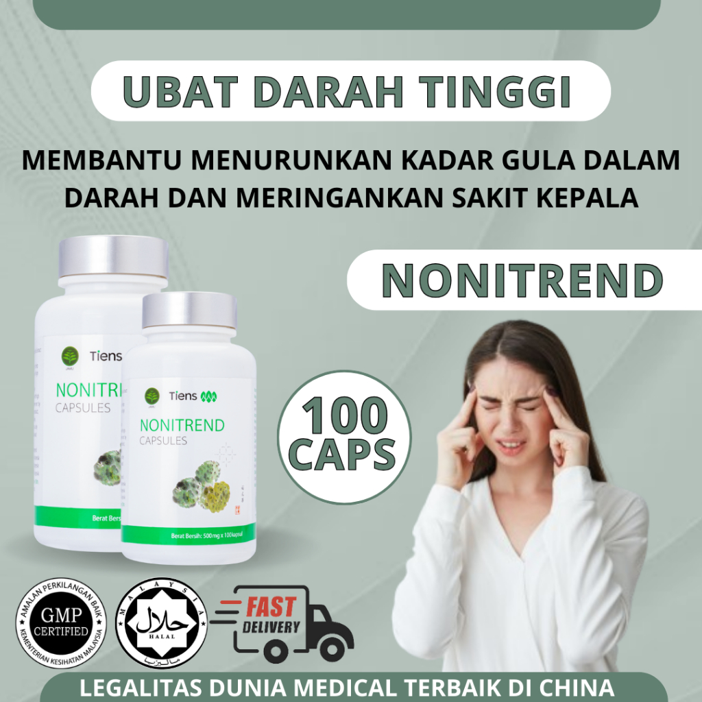 Ubat darah tinggi, bantu turunkan gula dalam Darah, Nonitrend Capsule ...