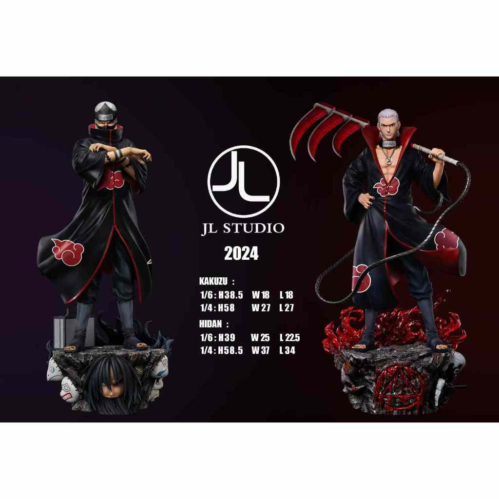 JL Studio - Hidan & Kakuzu Naruto Shippuden Resin Statue GK Anime ...
