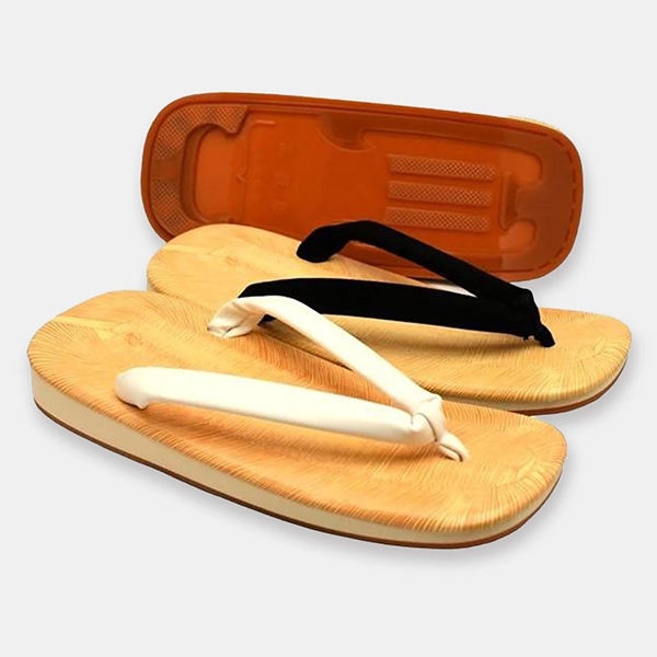 Traditional Japanese Style Sandals ( Setta ) with Rubber Soles, black ...