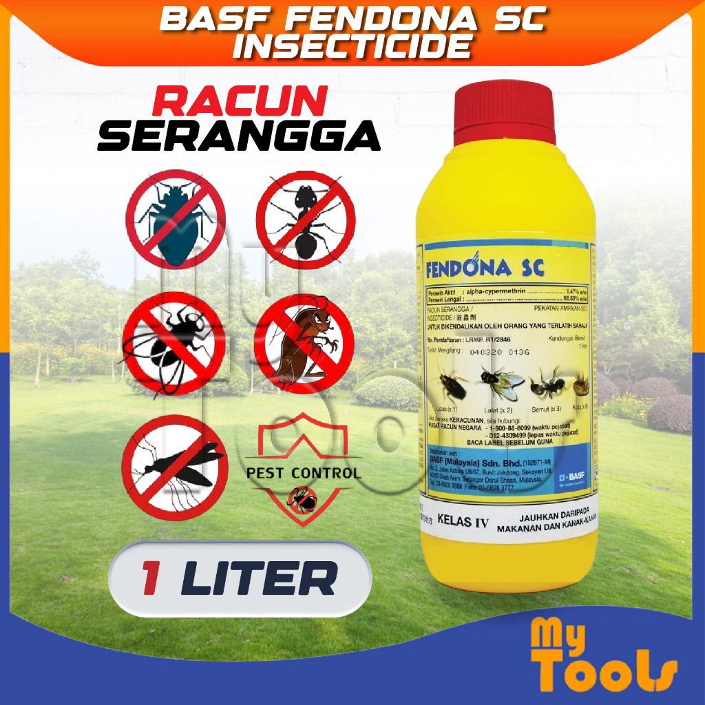 Mytools 1 Liter BASF Fendona SC Alpha-Cypermethrin 1.47% Bed Bug Killer ...