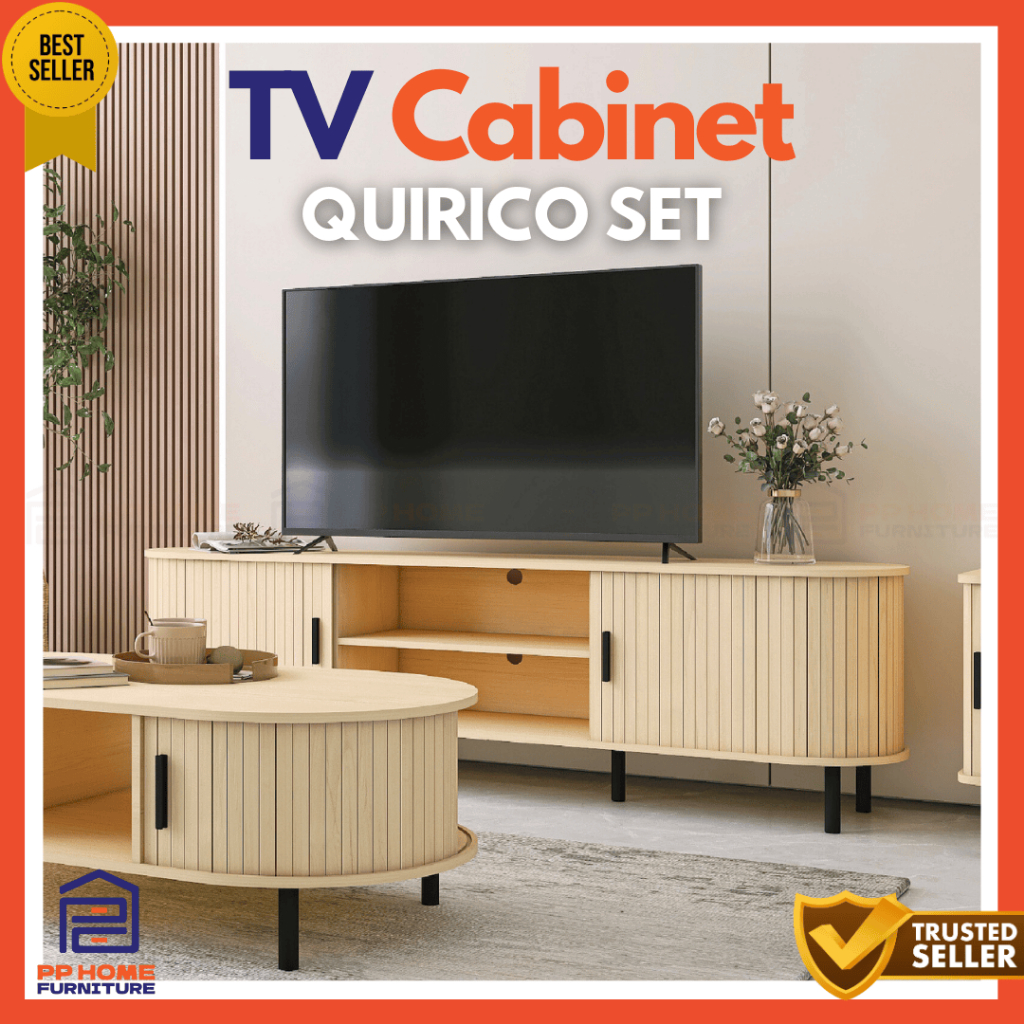 [M'deka Sales]MUJI Style TV Cabinet, Kabinet TV, Rak TV, Cabinet TV(SKU:TV13053-QUI) | Shopee ...