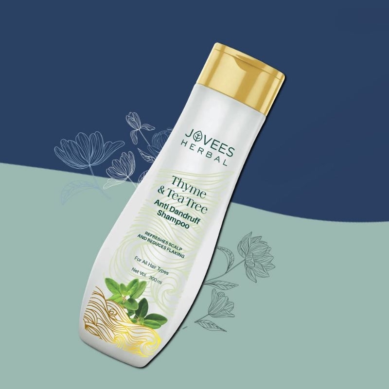 Jovees Thyme & Tea Tree Anti Dandruff Shampoo | All Hair Types | Shopee ...
