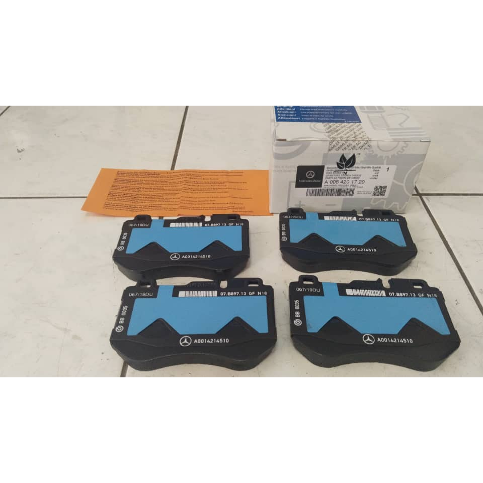 0084201720 FRONT BRAKE PAD MERCEDES W205 C200 (ORIGINAL) | Shopee Malaysia