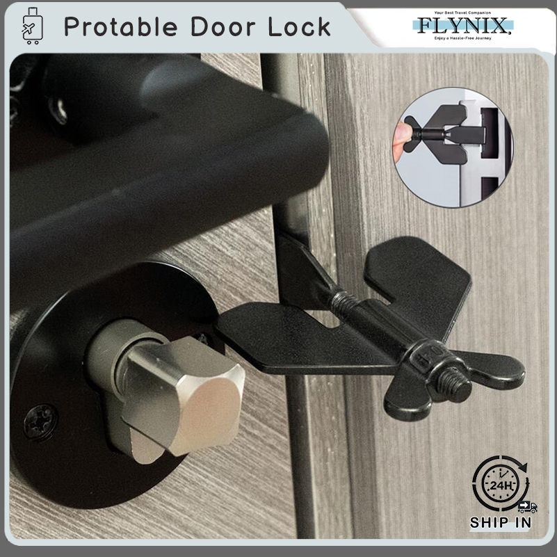 🌟 Kunci Perjalanan 🌟Travel Door Lock Portable Mini Hardware Door Lock ...