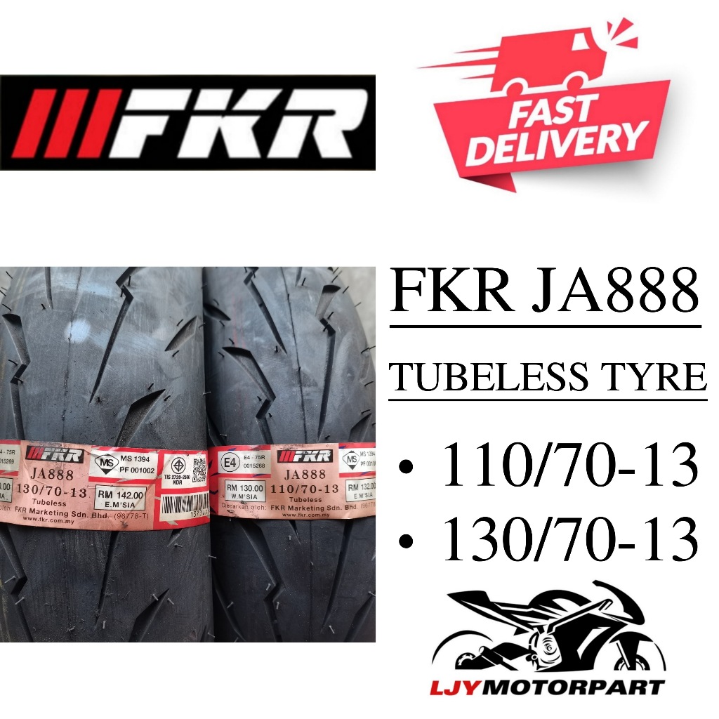 TAYAR TYRE FKR SCOOTER TUBELESS JA888 BUNGA PIRELLI ROSSO SPORT ...
