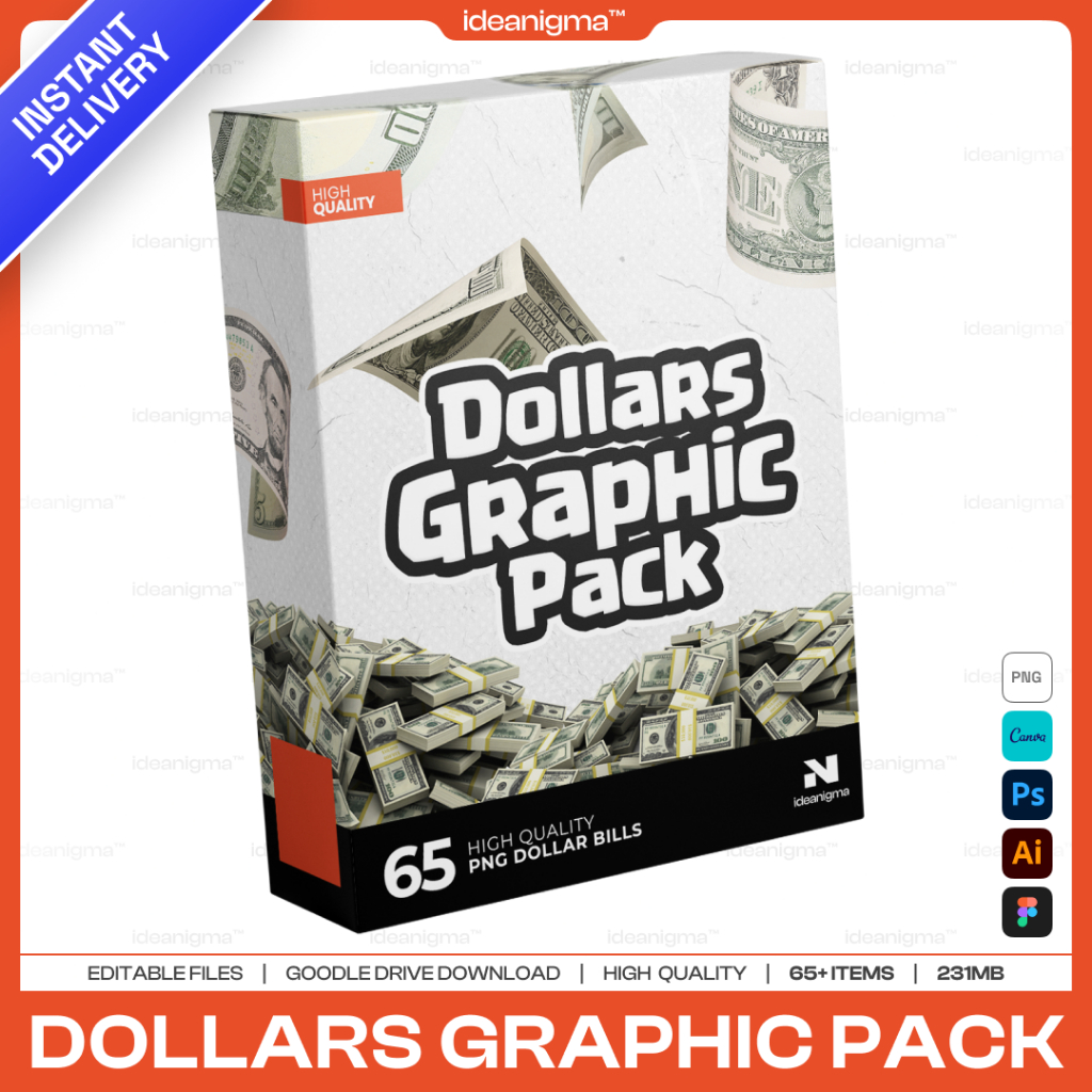 60+ Dollars Graphic Pack 2025 | Graphic Design | Photoshop ...