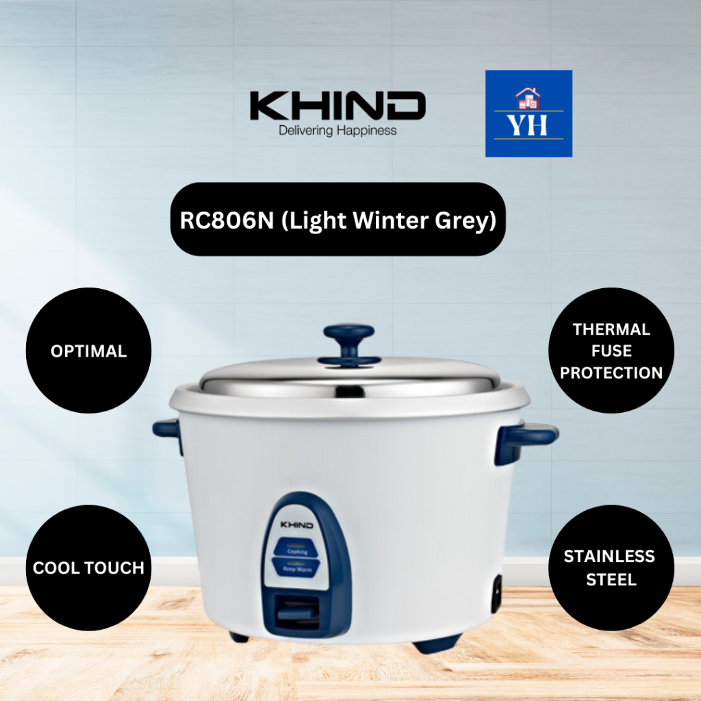 KHIND RICE COOKER 0.6L KHI-RC806N | Shopee Malaysia