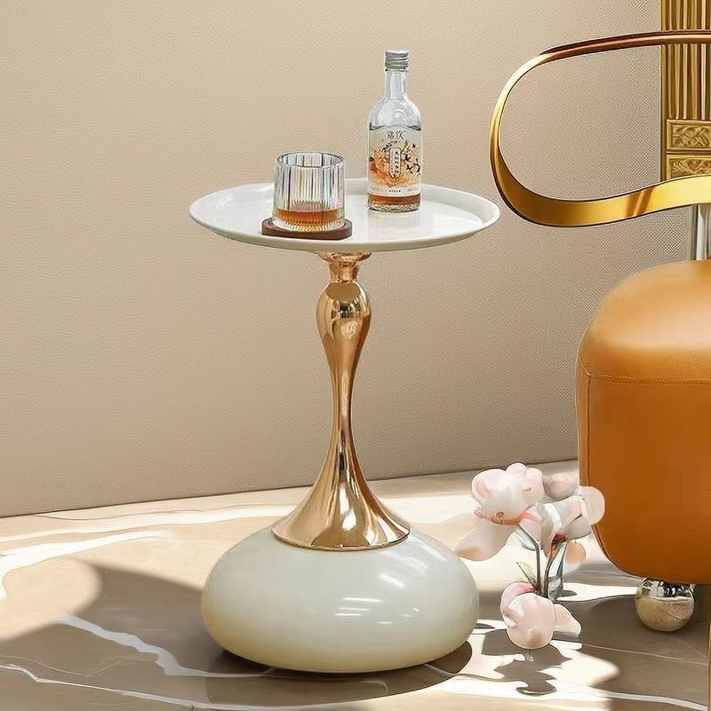 Living Room Light Luxury High-End Sofa Side Table Movable Bed Coffee ...