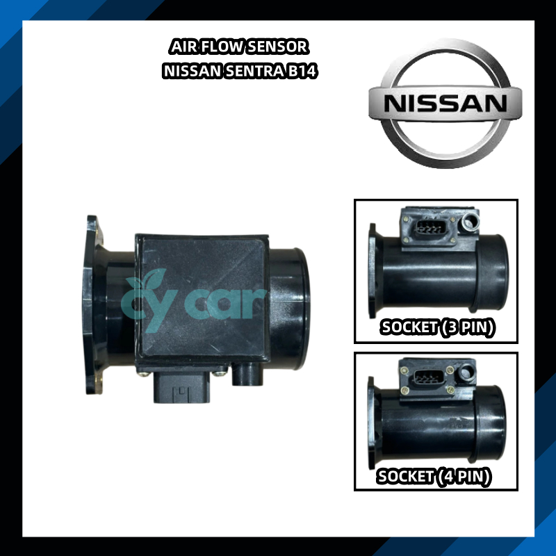 NISSAN SENTRA B14 MASS AIR FLOW SENSOR MAF SENSOR 3PIN & 4PIN | Shopee ...