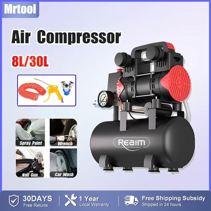 Air Compressor New Upgrade Compressor angin Oil Free Silent Type Oil ...
