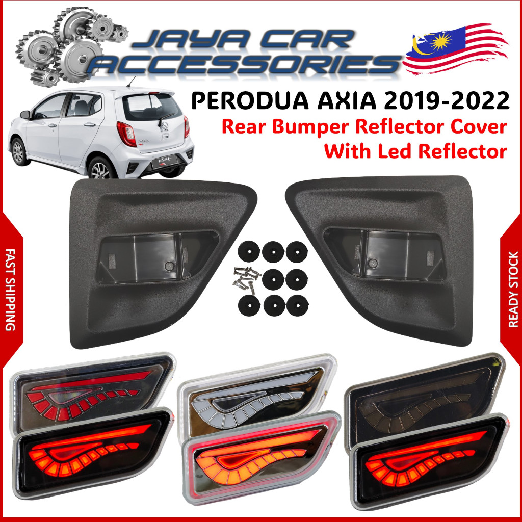 Perodua Axia 2019 - 2022 Rear Bumper Modified Reflector Cover With Led ...