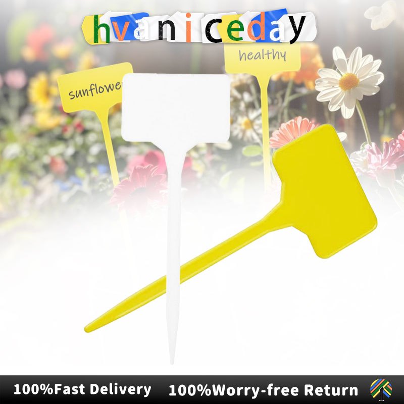 10PCS Gardening Labels T-type Plastic Garden Plant Label Garden Tools ...